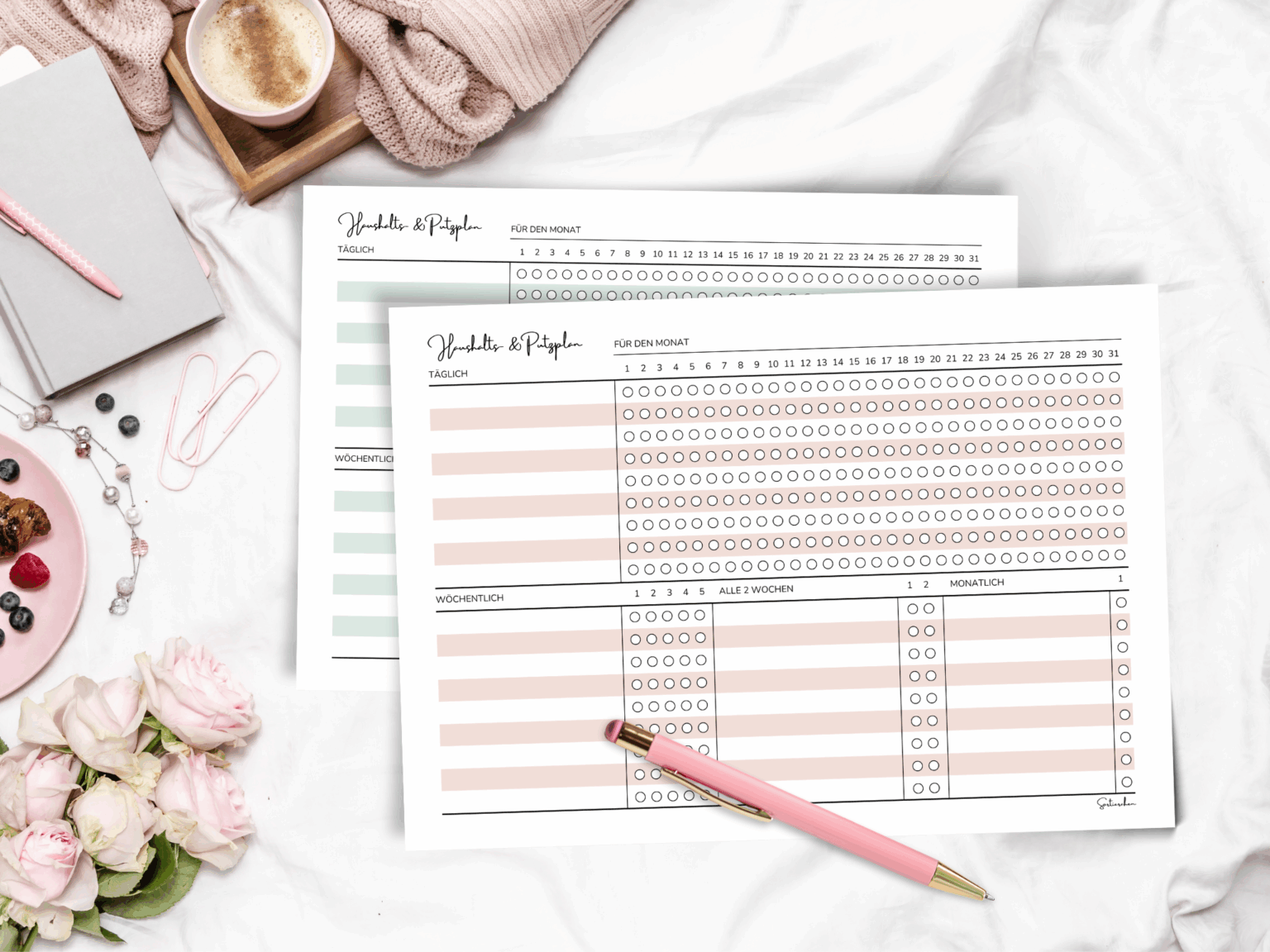 Stundenzettel Bundle 2025, 2026 und ohne Jahr | 23, 30, 31 Tage & Kalenderwochen | PDF zum ...